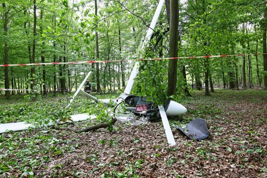 View On Site Glider Crash Village Editorial Stock Photo - Stock Image ...