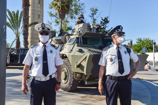 Two Moroccan Police Officers Run Checkpoint Editorial Stock Photo ...