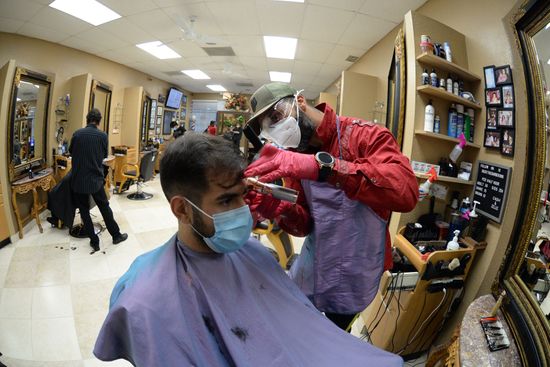 Ricky Barber Works On Customer Man Editorial Stock Photo - Stock Image ...
