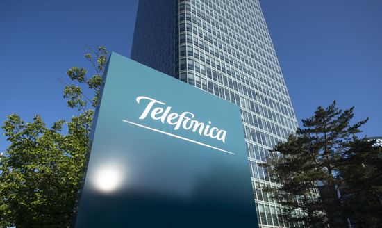 Logo Telefonica Visible Front Headquarters Telefonica Editorial Stock ...