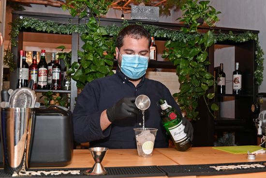 Barman Prepares Cocktail Window Bar Pigneto Editorial Stock Photo ...