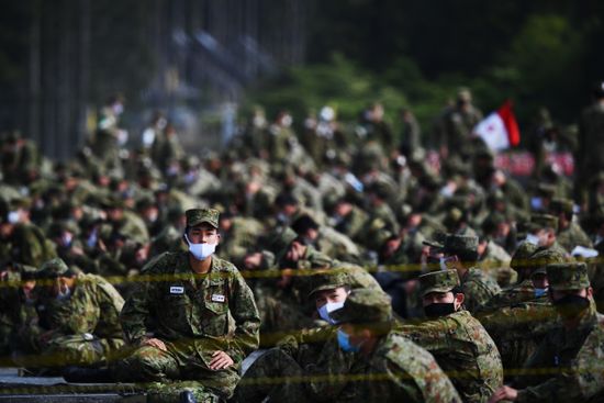Troops Japanese Selfdefense Army Attend Japan Editorial Stock Photo ...