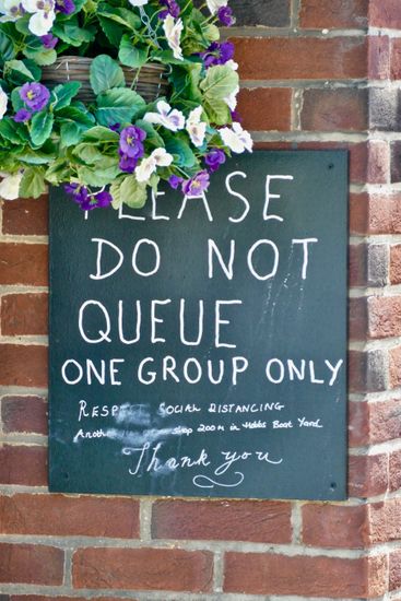 Do Not Queue Sign By Ice Editorial Stock Photo - Stock Image | Shutterstock