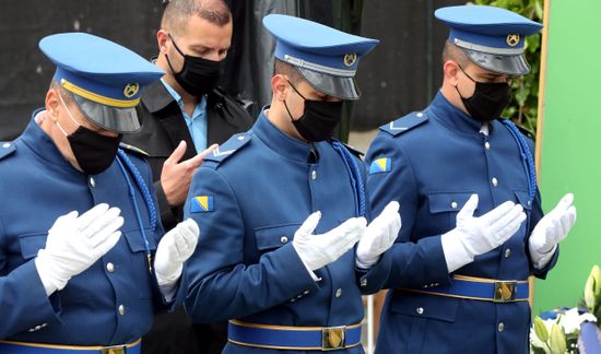 Bosnian Soldiers Wearing Black Face Masks Editorial Stock Photo - Stock ...