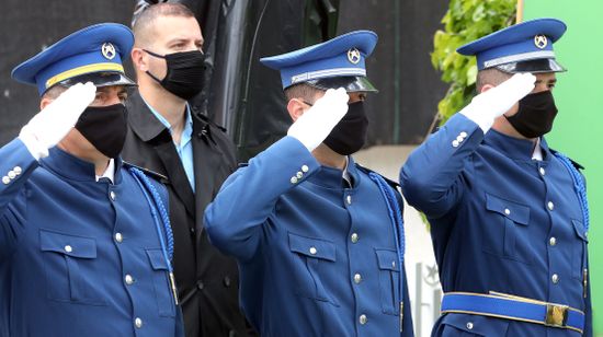 Bosnian Soldiers Wearing Black Face Masks Editorial Stock Photo - Stock ...