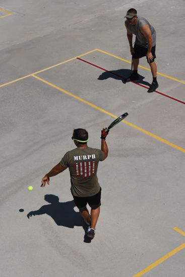 Paddleball Players Playing Singles On Hollywood Editorial Stock Photo ...