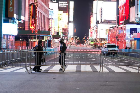 Times Square Closed After Another Day Editorial Stock Photo - Stock ...