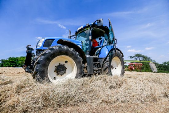 Thomas 18yearold Farmer Uses His Tractor Editorial Stock Photo - Stock ...