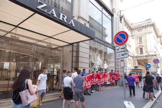 Sitin Organized By Some Zara Workers Editorial Stock Photo - Stock ...