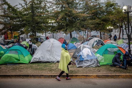 Bolivian Citizens Stranded Chile After Border Editorial Stock Photo ...