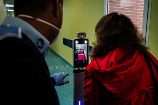 Thermoscanner Entrance Hospital Codogno First Aid Editorial Stock Photo ...