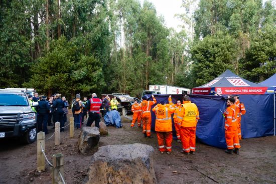 Search Rescue Personnel Surrounding Medical Tent Editorial Stock Photo ...