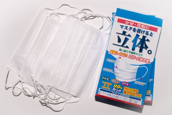 Depiction Disposable Face Masks Japans Health Editorial Stock Photo ...