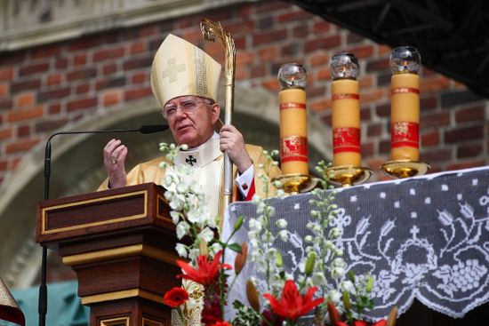 Archbishop Krakow Marek Jedraszewski During Feast Editorial Stock Photo ...