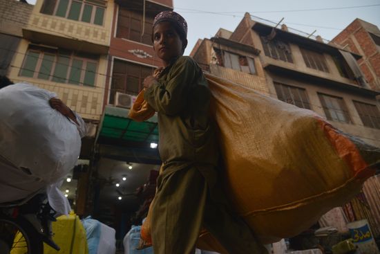Pakistani Young Laborer Busy Their Workplace Editorial Stock Photo ...