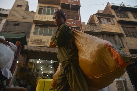 Pakistani Young Laborer Busy Their Workplace Editorial Stock Photo ...