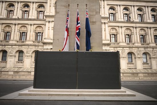 Barrier Erected Around Base Cenotaph War Editorial Stock Photo - Stock ...