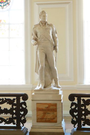 Statue Sir Thomas Picton City Hall Editorial Stock Photo - Stock Image ...