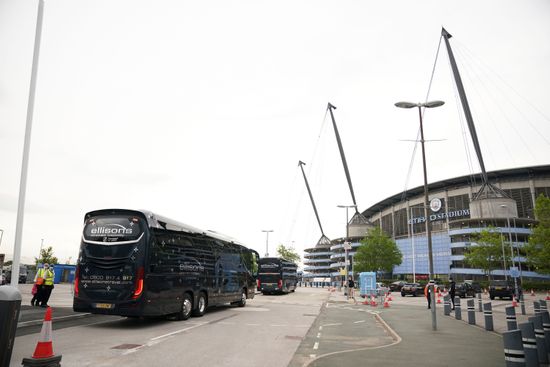 Arsenal Team Buses Arrive Ahead English Editorial Stock Photo - Stock ...