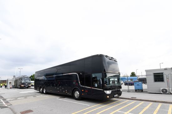 Arsenal Team Buses Arrive Ahead English Editorial Stock Photo - Stock ...