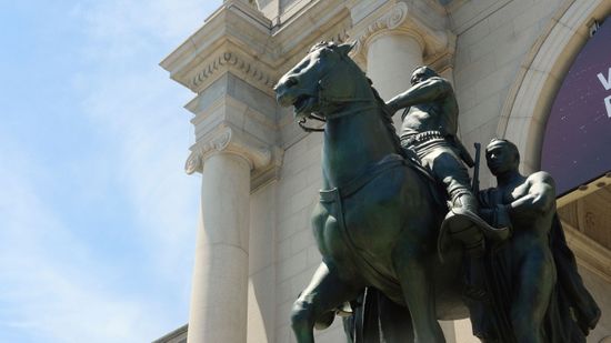 Nypd Car Stands Guard Front Statue Editorial Stock Photo - Stock Image ...