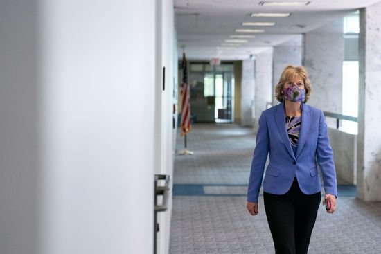 Republican Senator Alaska Lisa Murkowski Walks Editorial Stock Photo ...
