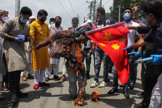 Activists Bharatiya Janata Party Burn Posters Editorial Stock Photo ...