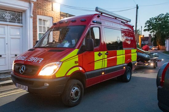 Buckinghamshire Fire Rescue Service Water Rescue Editorial Stock Photo ...