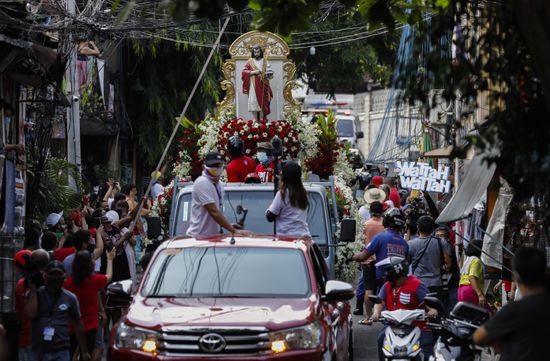 Motorcade Conducted City Streets Honor Saint Editorial Stock Photo ...