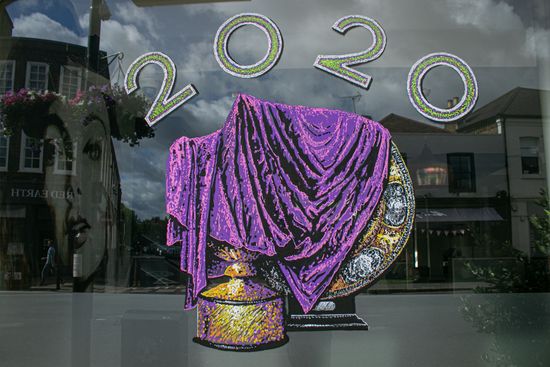 Shop Window Displayed Covered Trophies 2020 Editorial Stock Photo ...