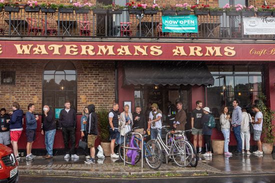 Pub Goers Enjoys Pint Takeaway Beer Editorial Stock Photo - Stock Image ...