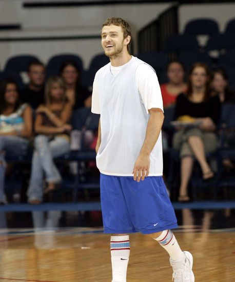 Justin Timberlake On Court Demonstrating His Editorial Stock Photo ...