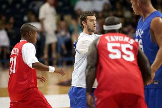 Justin Timberlake On Court Demonstrating His Editorial Stock Photo ...