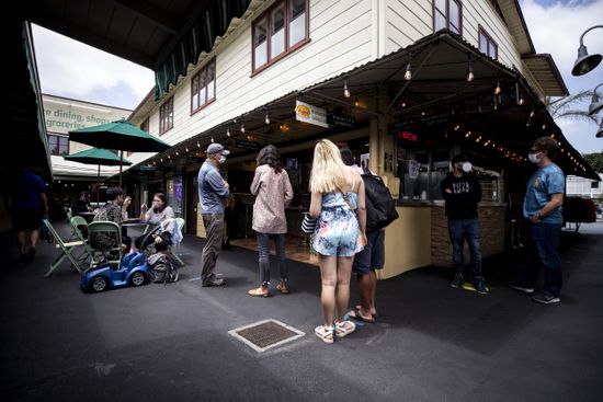 People Queue Outside Take Away Restaurant Editorial Stock Photo - Stock ...