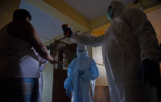 Bmc Health Worker Doctor Conduct Thermal Editorial Stock Photo - Stock ...