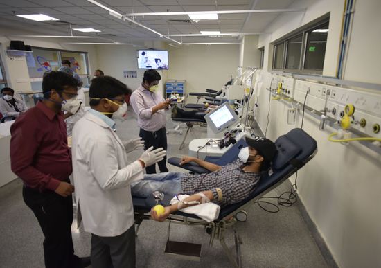 Sagar Negi 28 Donates Plasma Treatment Editorial Stock Photo - Stock ...