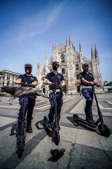 Local Police Officers On Electric Scooters Editorial Stock Photo ...