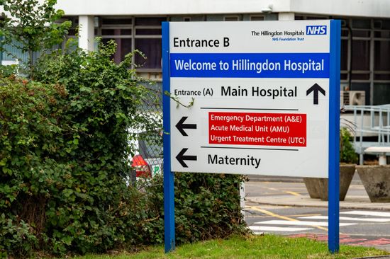 Sign Reads Welcome Hillingdon Hospital Hillingdon Editorial Stock Photo ...
