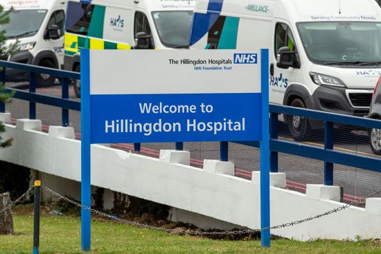 Sign Reads Welcome Hillingdon Hospital Hillingdon Editorial Stock Photo ...