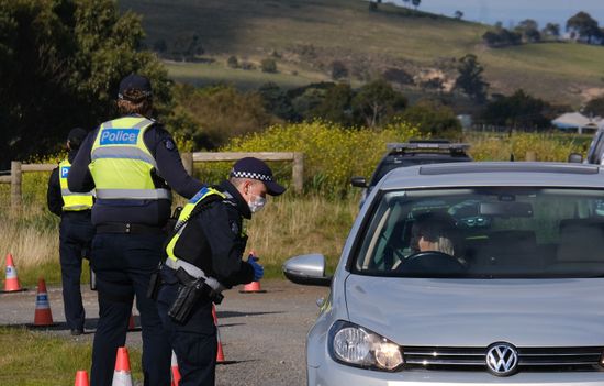 Victorian Police Check Drivers Licence On Editorial Stock Photo - Stock ...