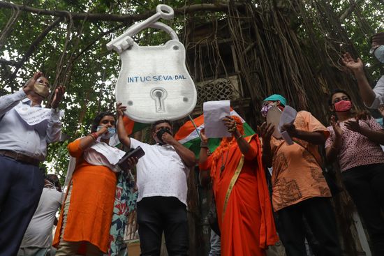 Members Intuc Indian National Trade Union Editorial Stock Photo - Stock ...