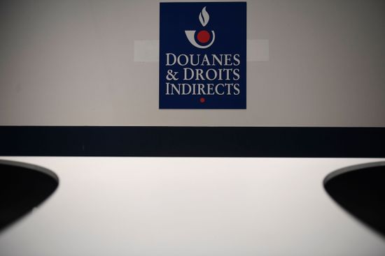 Logo French Customs Police Service Douanes Editorial Stock Photo ...