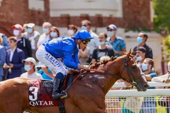 Earthlight M Barzalona Wins Qatar Prix Editorial Stock Photo - Stock ...