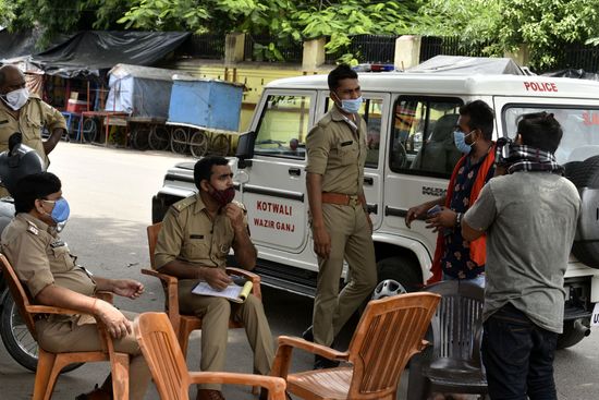 Police Issuing Fine Man Who Violated Editorial Stock Photo - Stock ...