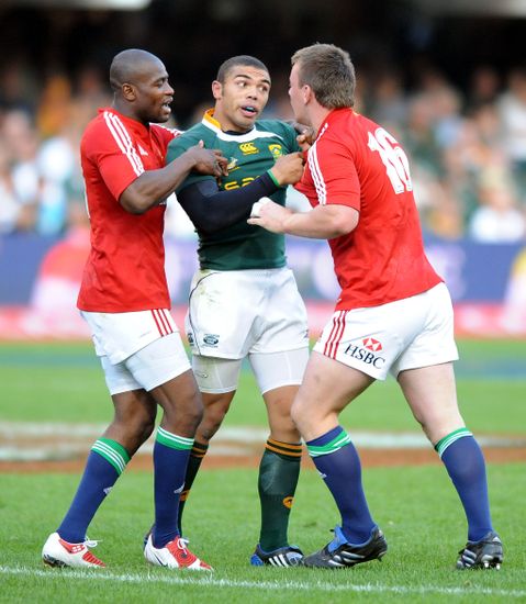 Springbok Winger Bryan Habana Gets Involved Editorial Stock Photo ...