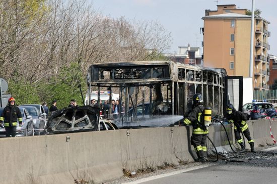 Scenes Hijacked Hijacked Bus Crema That Editorial Stock Photo - Stock ...