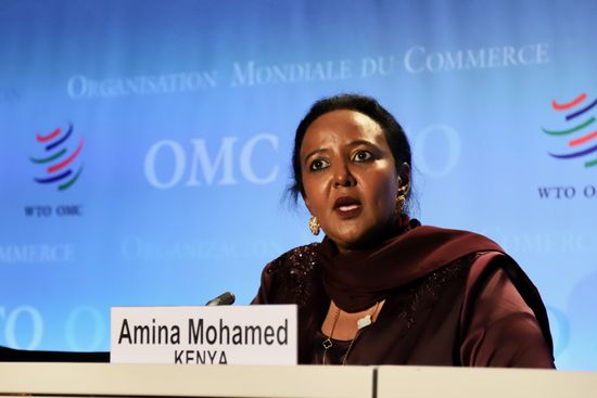 Amina Mohamed Kenya Candidate New Head Editorial Stock Photo - Stock ...