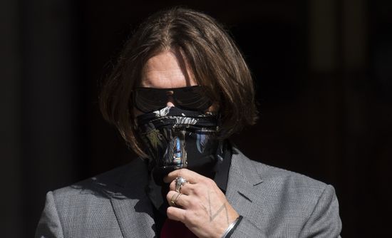 Us Actor Johnny Depp Wears Mask Editorial Stock Photo - Stock Image ...