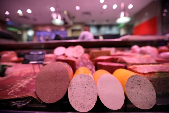 Meat On Display Richrath Rewe Supermarket Editorial Stock Photo - Stock ...