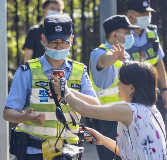 Police Officer Checks Residents Id Card Editorial Stock Photo - Stock ...